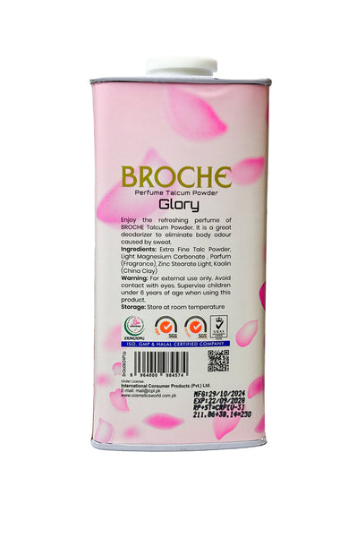 Broche Glory Talcum Powder – Cosmetics World